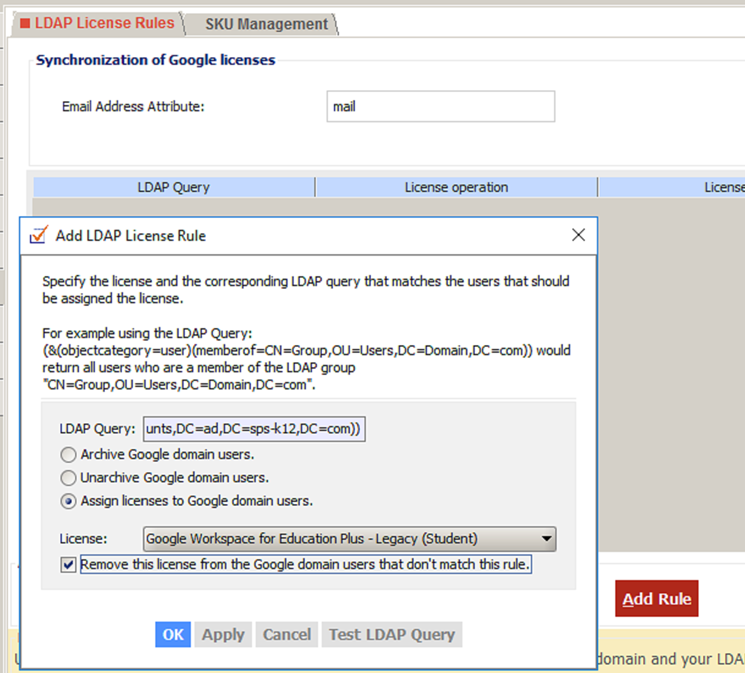 Automated Google Licensing