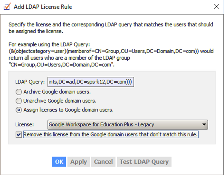 Automated Google Licensing